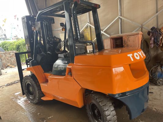 Lifting Height 4500mm Used Toyota 7FD50 5 Ton Forklift