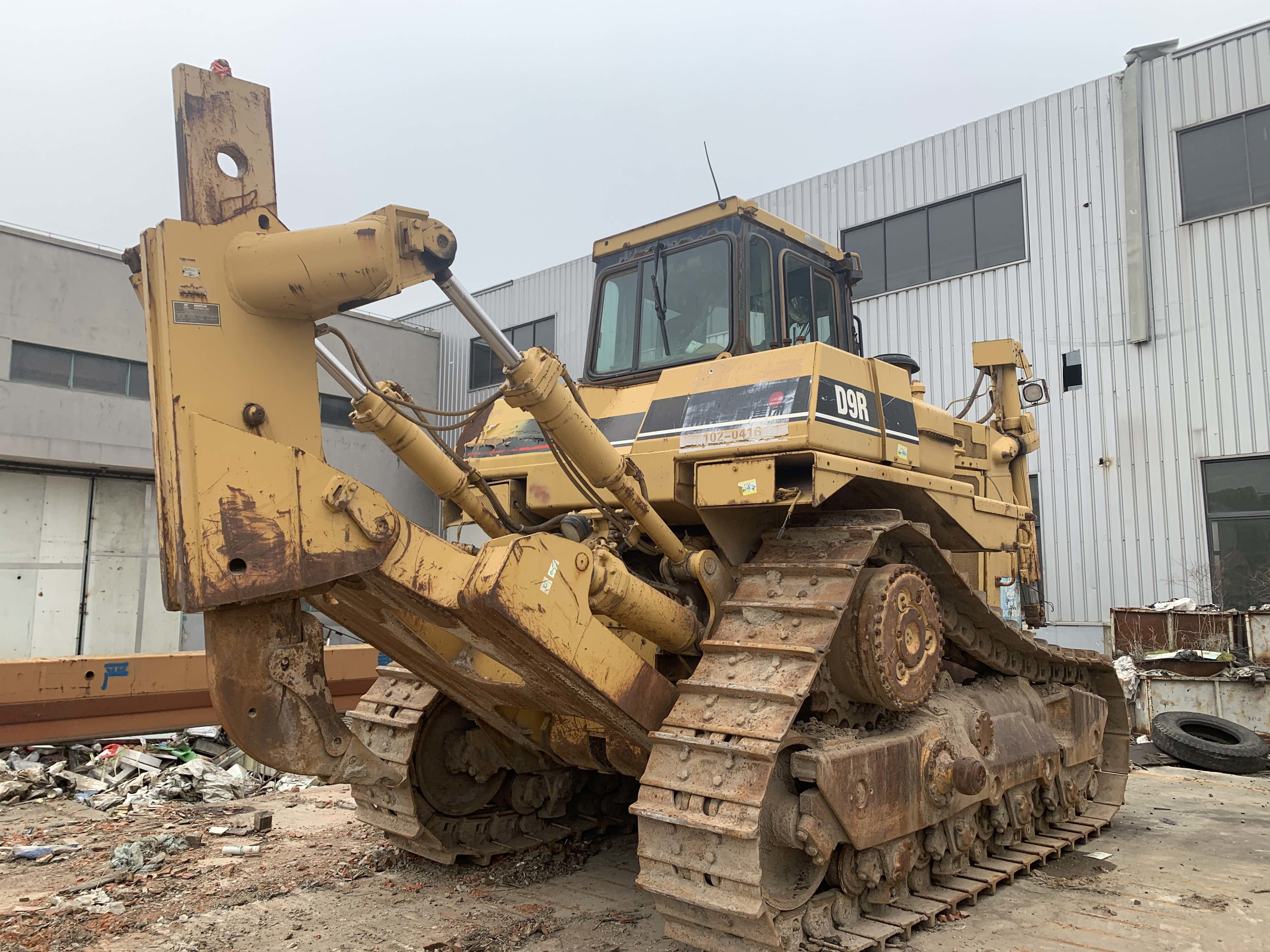 Made In USA Used Caterpillar D9R Bulldozer Single Ripper Original Paint