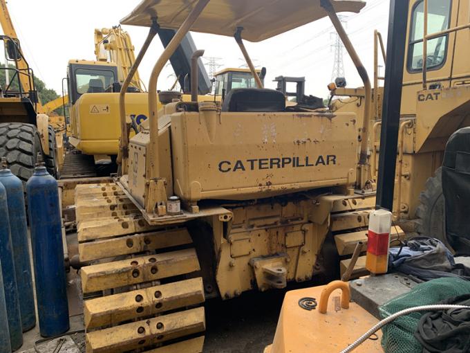 Open Cabin Used CAT D4E LGP Bulldozer , Swamp Track Shoes CAT D4E DOZER